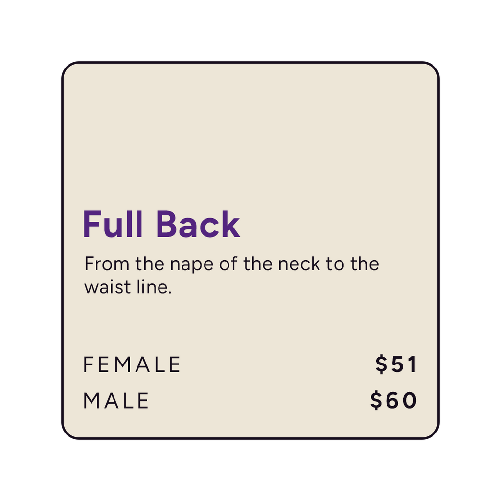 Waxing Full Back – Strip SG