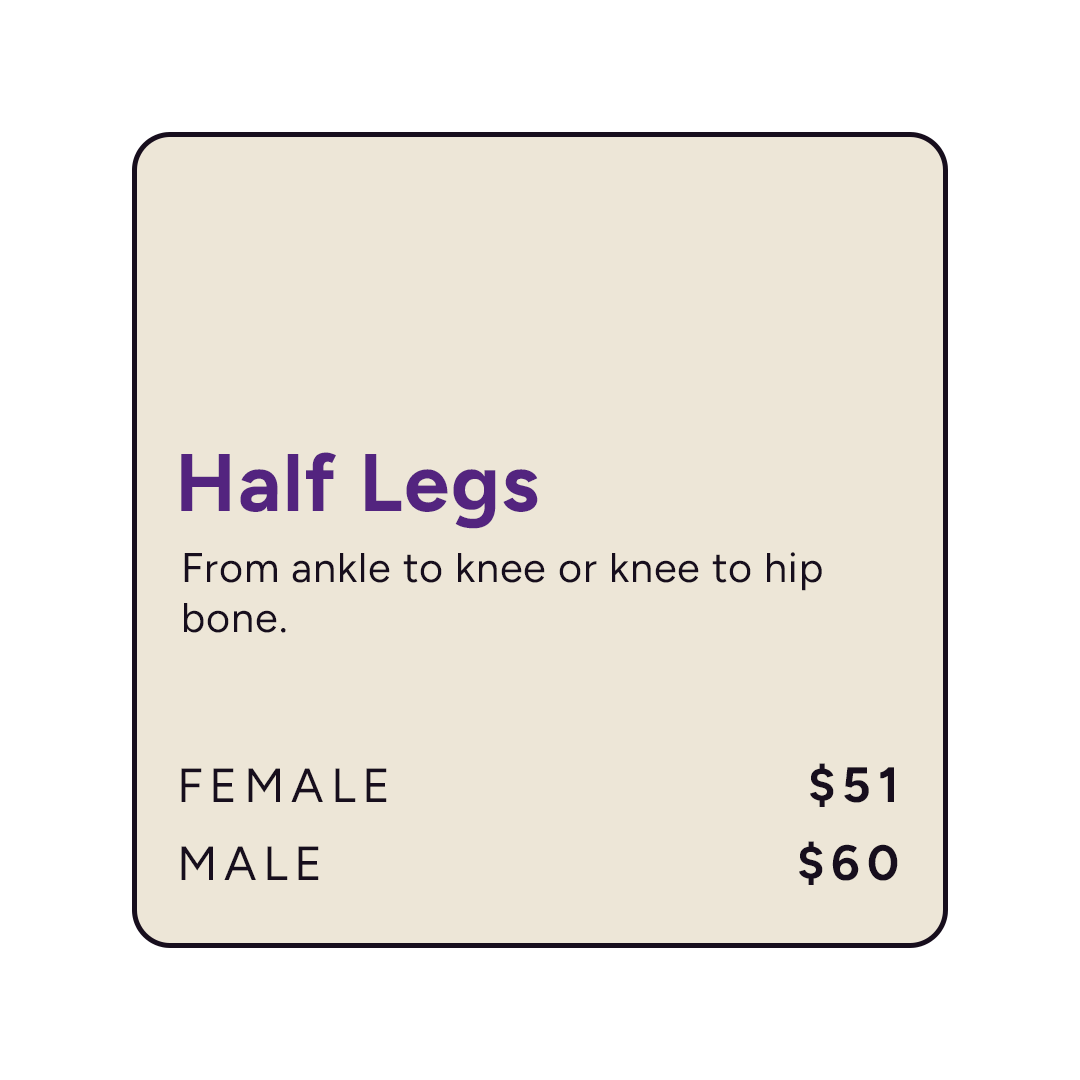 Waxing Half Legs – Strip SG