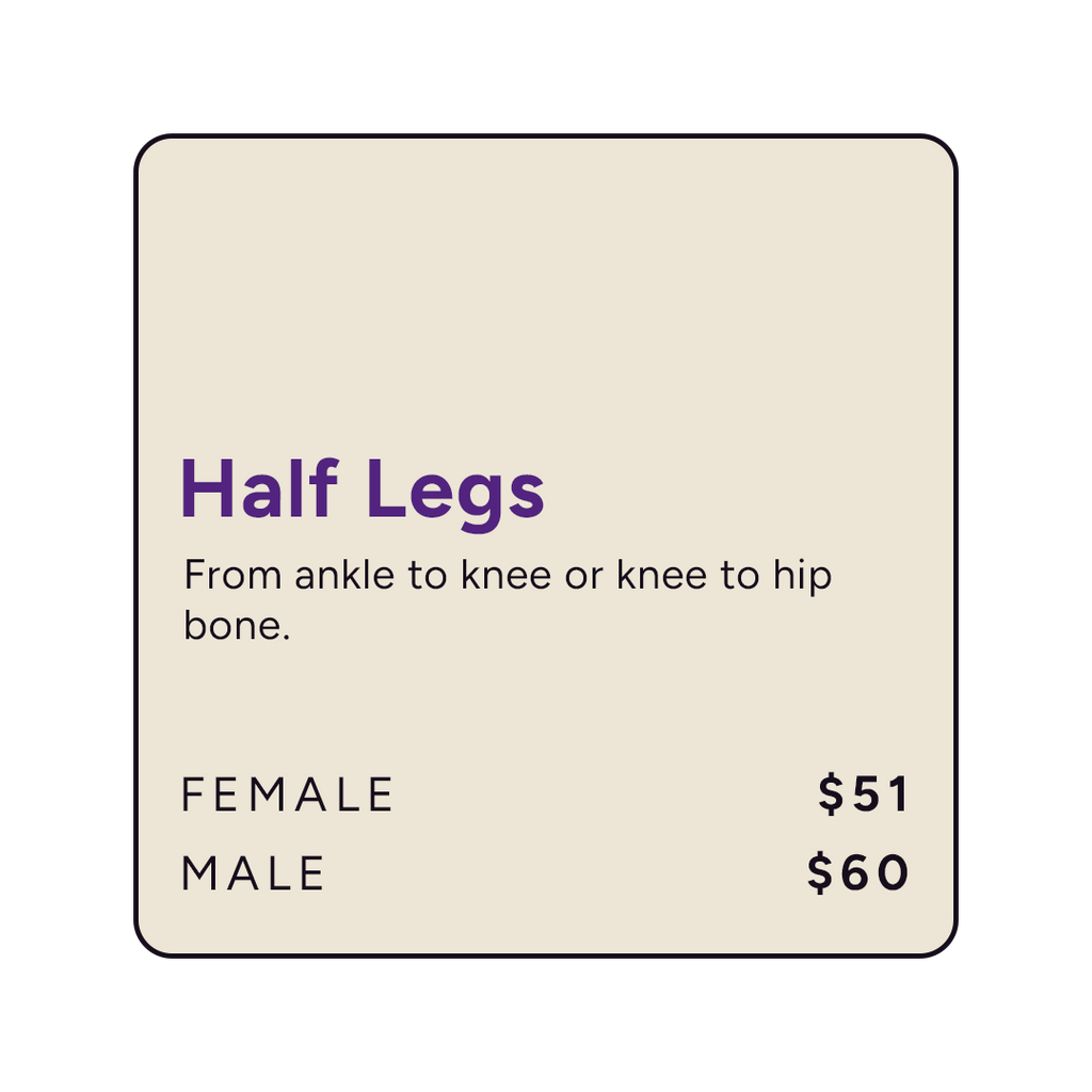 Waxing Half Legs – Strip SG